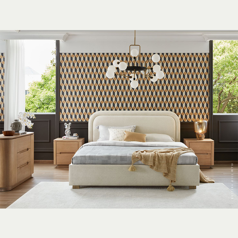 China 4-Piece Bedroom Set with Simplicity and Retro Style Manufacturer ...